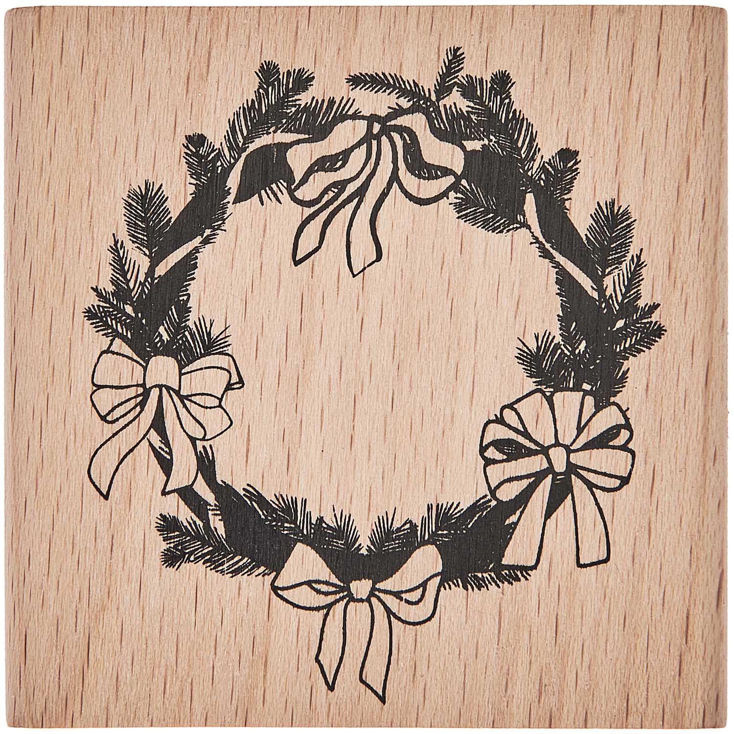 RICO DESIGN STEMPEL Kranz mit Schleifen | typopoetry