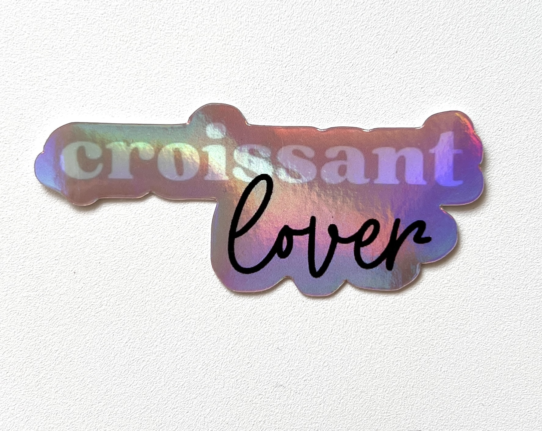 Sticker Croissant lover holo | typopoetry