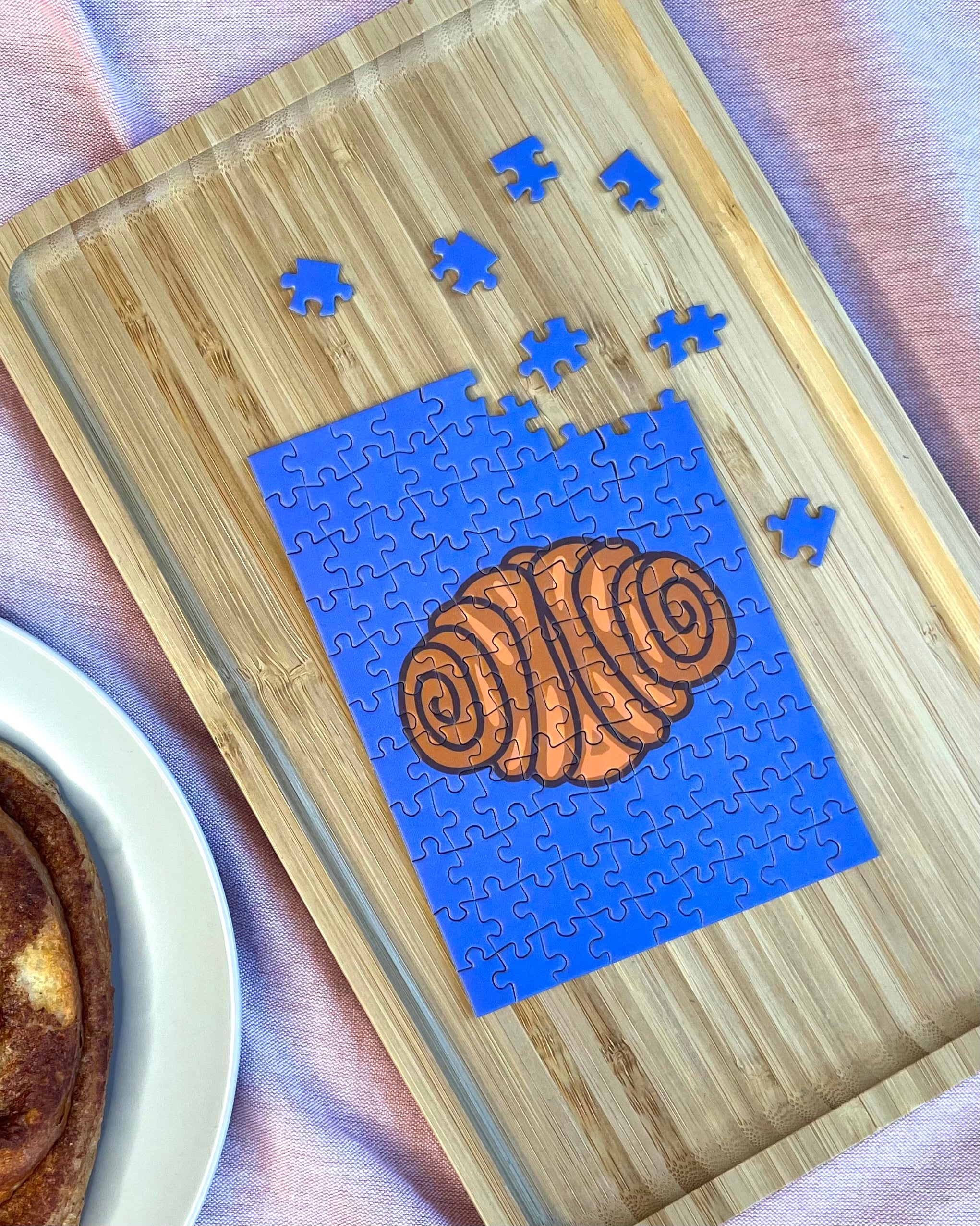 Mini Puzzle Franzbrötchen von Sunshine Puzzles | typopoetry